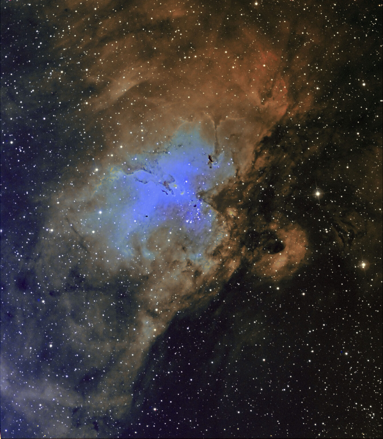 Adlernebel M16 Hubble Palette - Sternwarte Meckesheim
